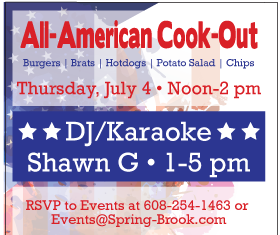 Our Menu | Spring Brook's Best Restaurant in Wisconsin Dells