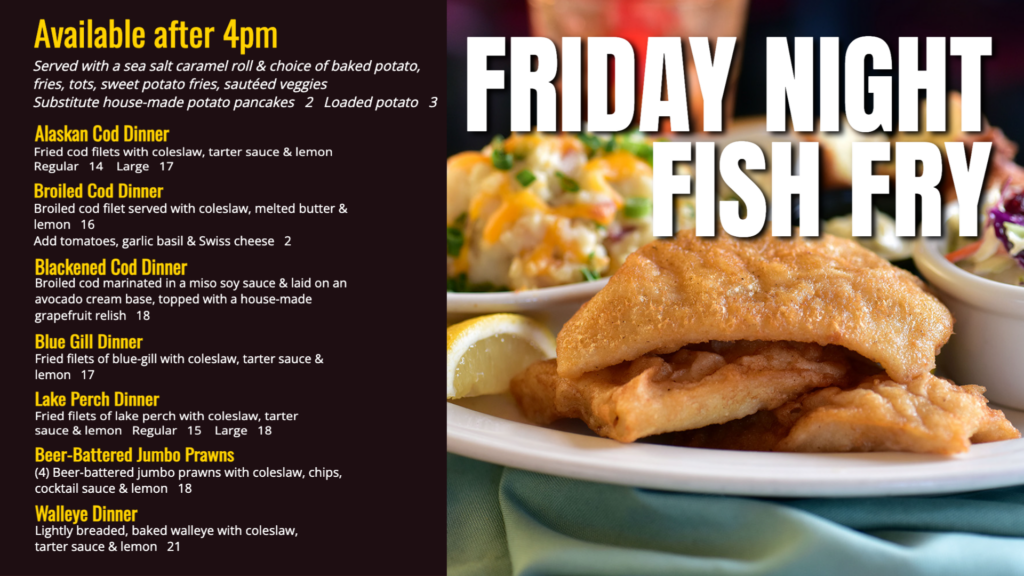 Friday Fish Fry | Fish Fry Wisconsin Dells | Springbrook Rentals